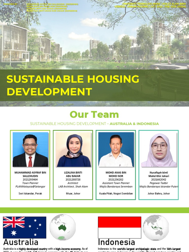 Sustainable Housing Development (Australia and Indonesia) | PDF | Cost Of Living | Green Building