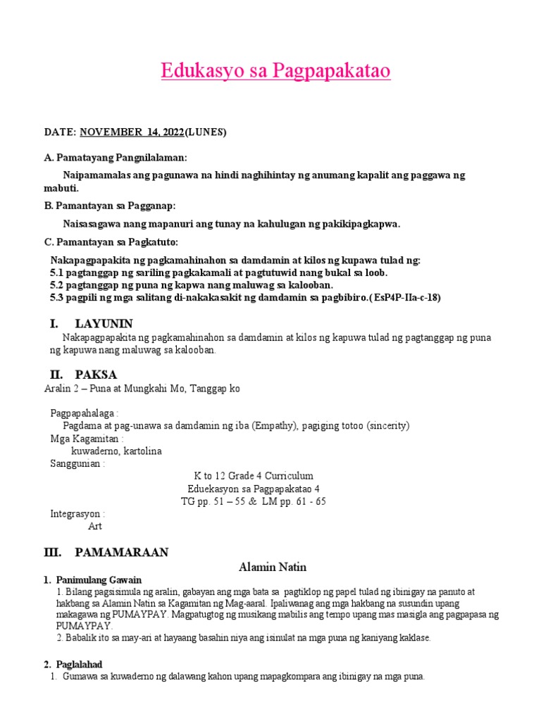 Q2 Esp Aralin 2. | PDF