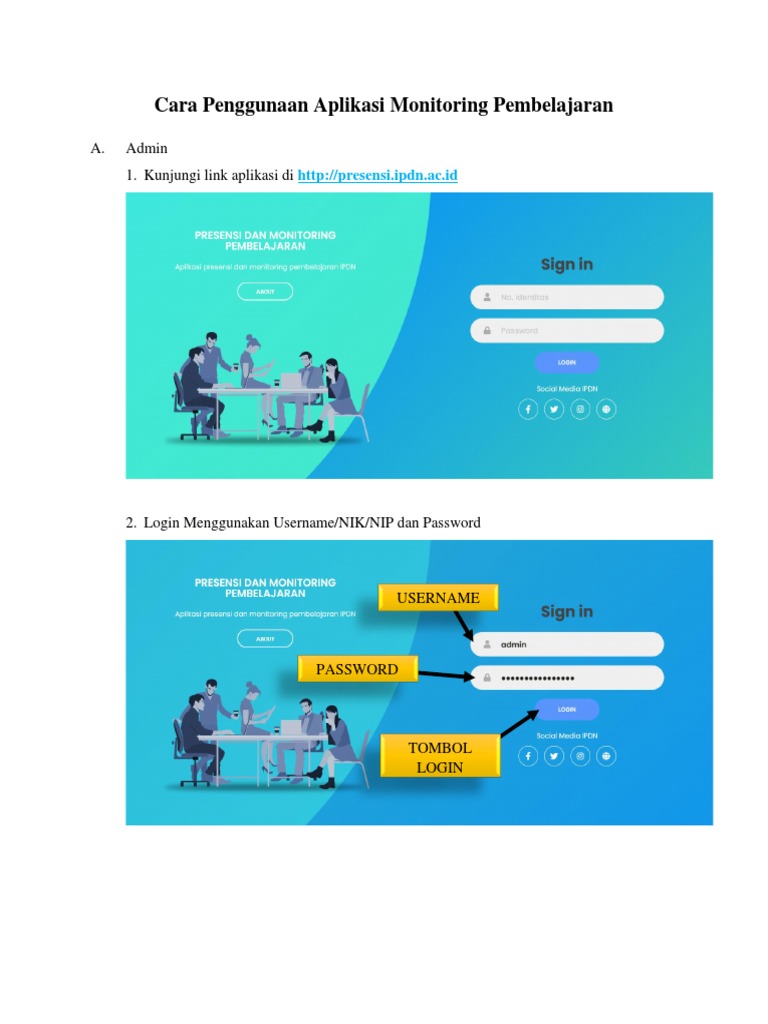 Cara Penggunaan Aplikasi Monitoring Pembelajaran V3 | PDF | Karier & Perkembangan | Ilmu Sosial