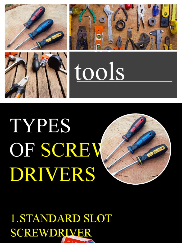 Types of Screwdrivers and Wrenches | PDF