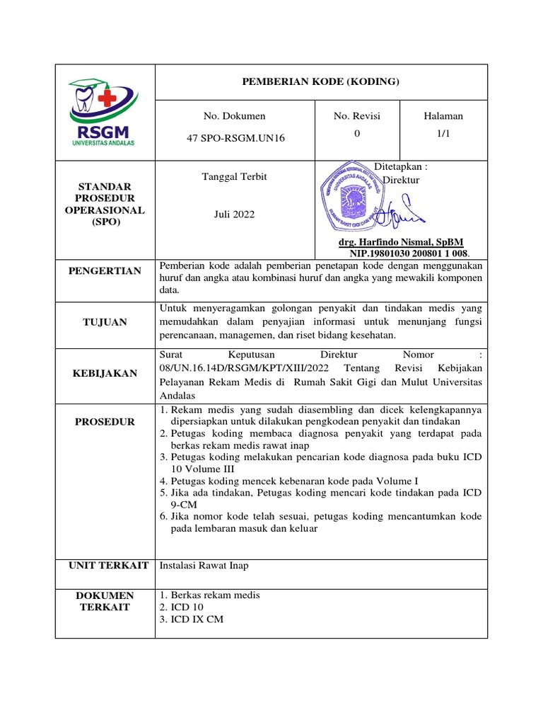 Pemberian Kode (Koding) OK | PDF