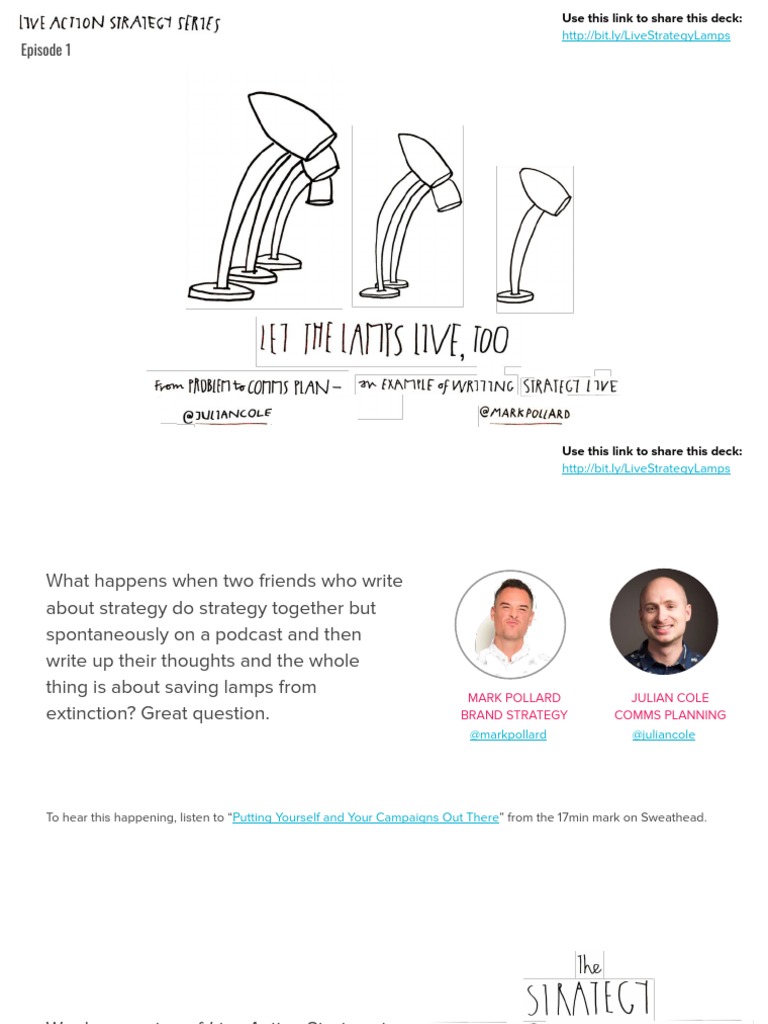 Live Action Strategy 1 - Lamps Direct Example | PDF