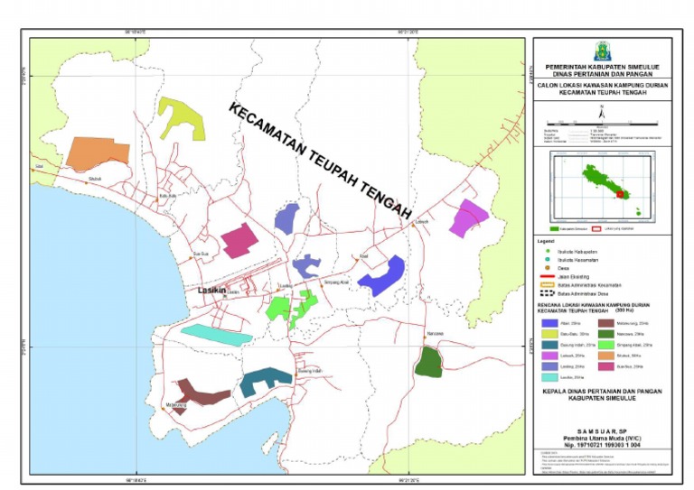 Peta Lokasi Kebun Durian | PDF