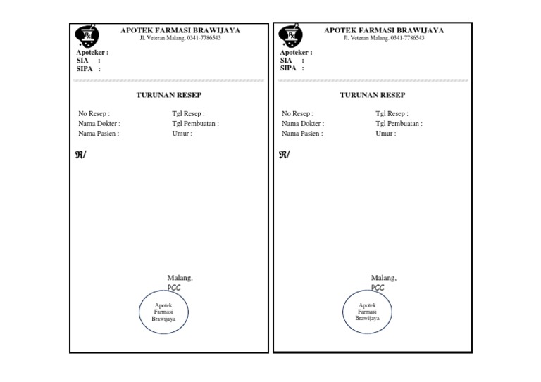 Format Copy Resep - 2023 | PDF