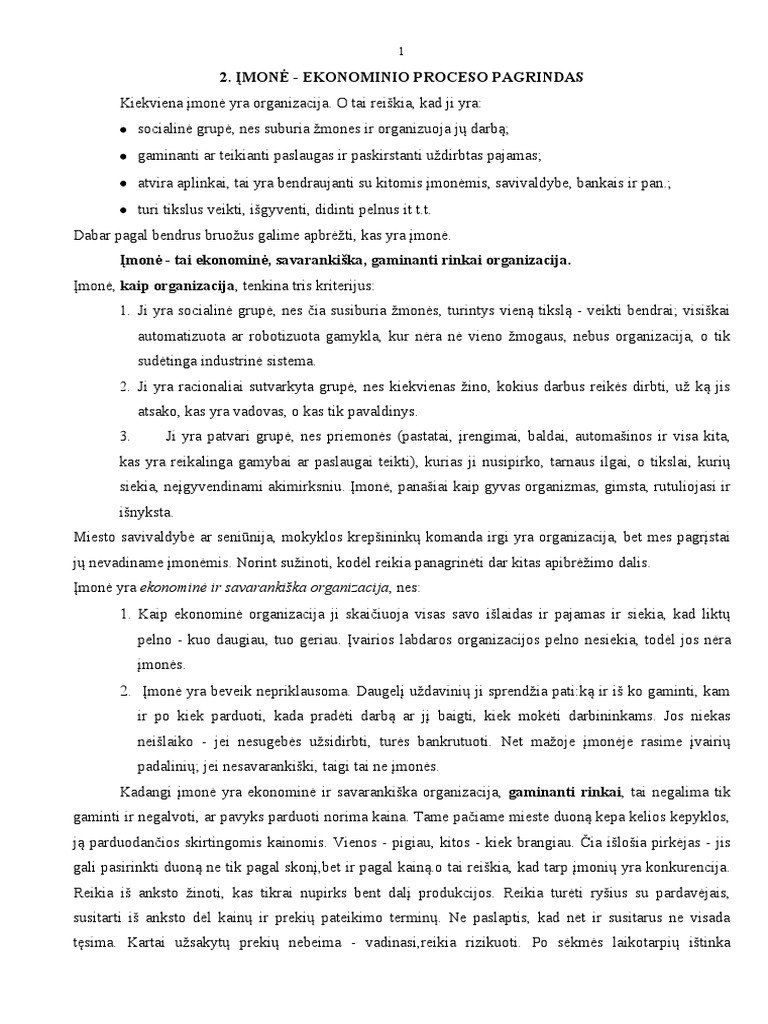 Verslo Imone | PDF