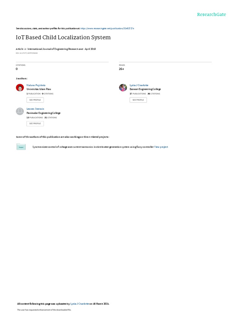 IoT_Based_Child_Localization_System | PDF | Arduino | Internet Of Things