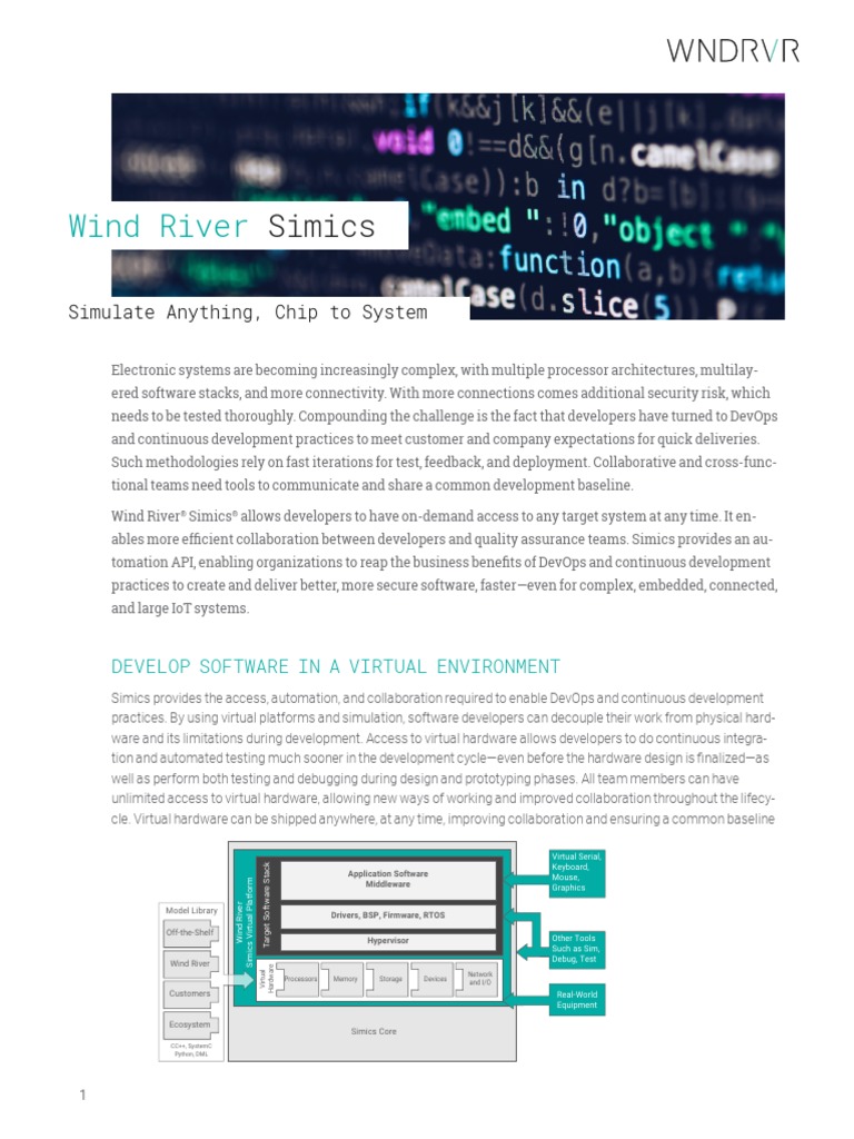 Simics Product Over View | PDF | Simulation | Software