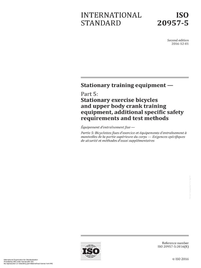 Iso 20957-5-2016 | PDF