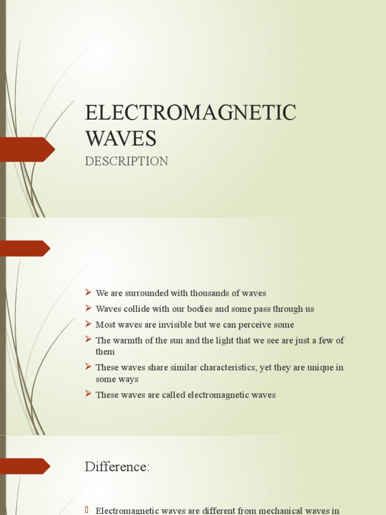 Sci 10 PPT - em Waves | PDF | Electromagnetic Spectrum | Infrared