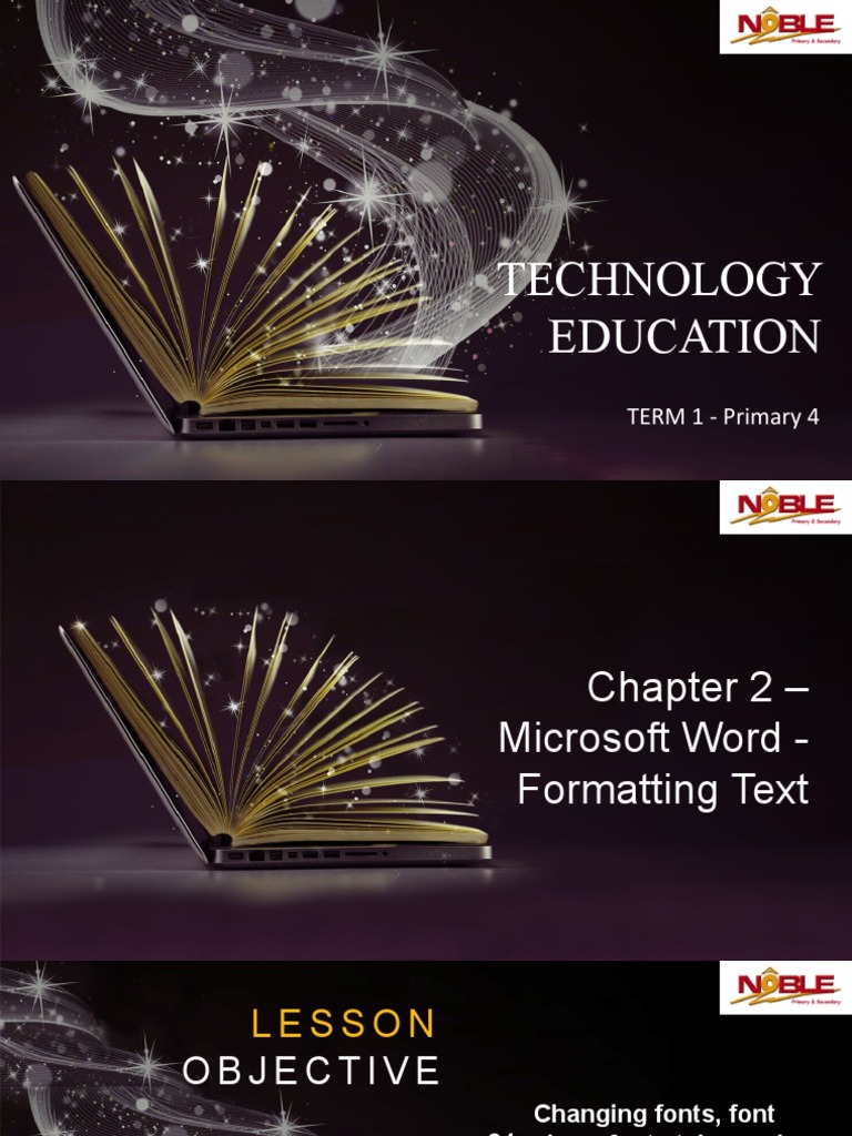 Chapter 3 Ms Word - Formating Text | PDF | Microsoft Word | Software