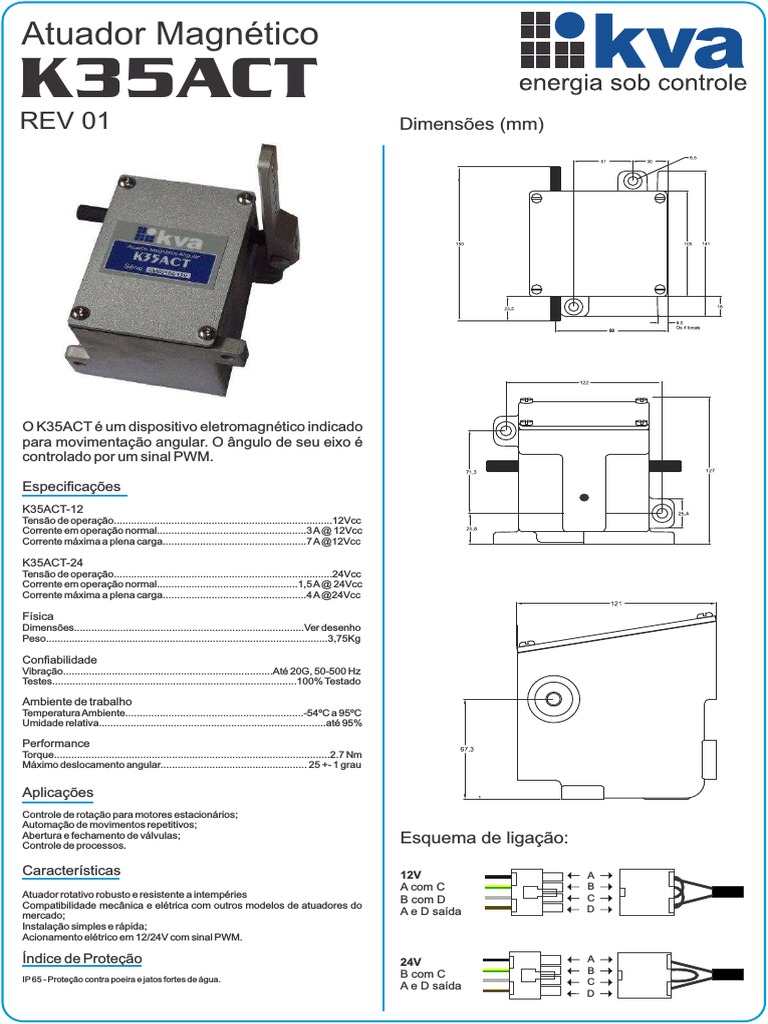 Manual Atuador | PDF | Engenharia Mecânica | Física