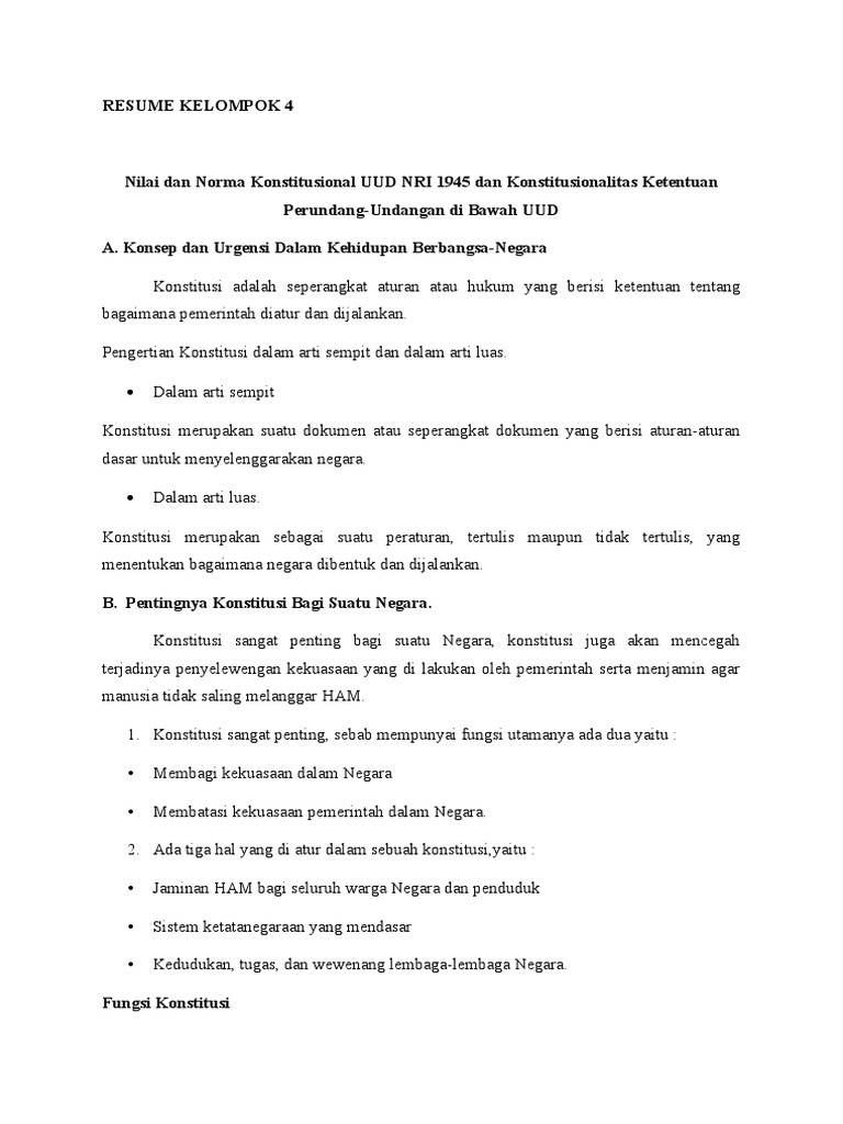 Resume KWN Kel 4 | PDF