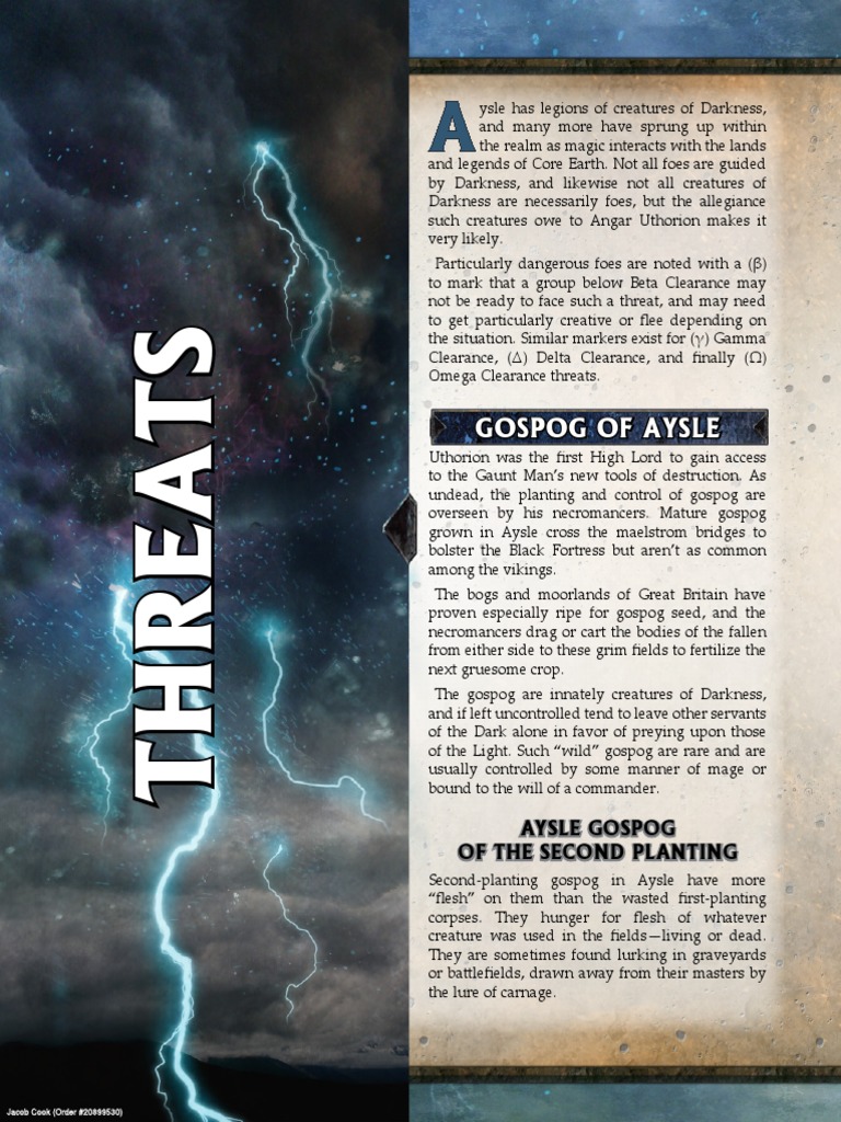 AY - Threats | PDF | Dwarf (Dungeons & Dragons) | Dragon