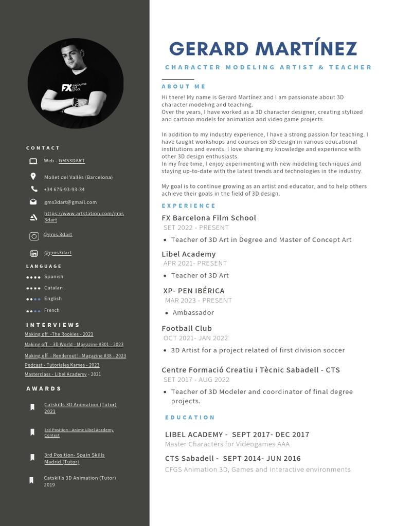 CV Gerard Martínez 2023 | PDF