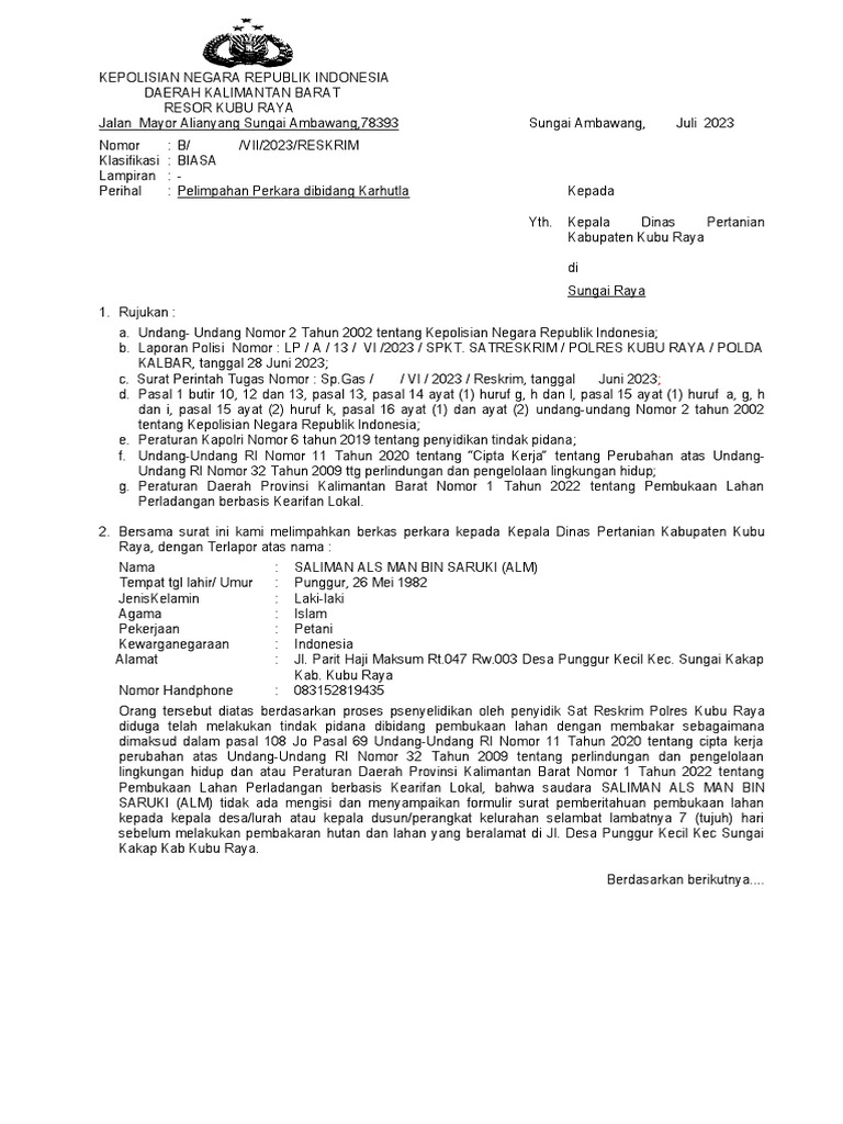 Limpah Karhutla | PDF