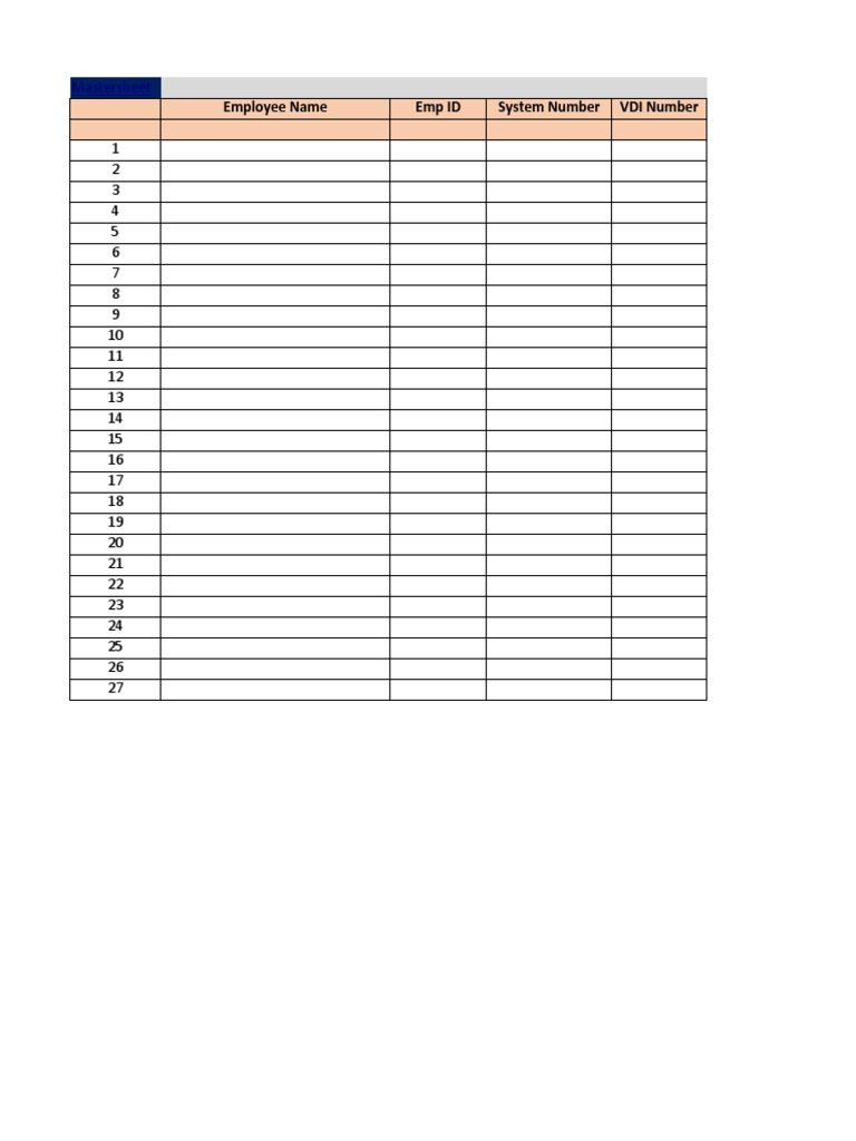 Employee Details Format 2 | PDF