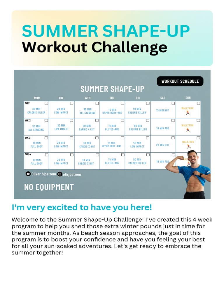 Instructions Summer Shape-Up 2023 | Download Free PDF | Dieting | Nutrients
