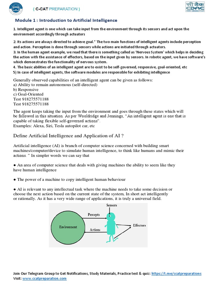 CCATPREPARATION AI Module 1 | PDF