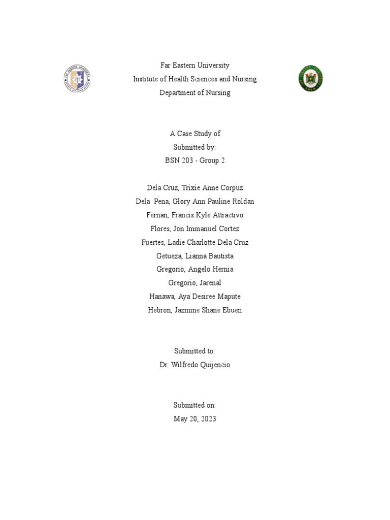 Case Presentation - Final | PDF | Nail (Anatomy) | Pregnancy