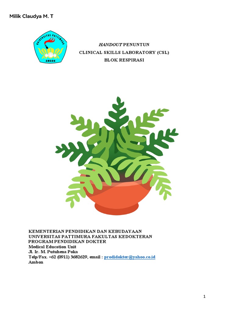 Buku Penuntun CSL BL | PDF