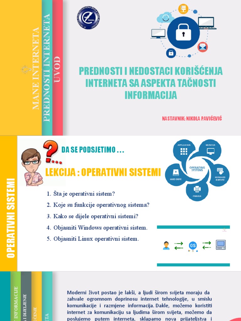 Novo - Prednosti I Nedostaci Koriscenja Interneta Sa Aspekta Tacnosti ...