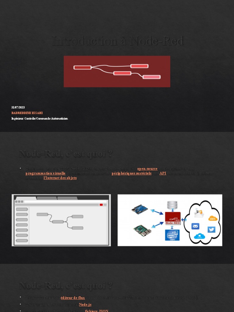 Node Red | PDF | JavaScript | Serveur (Informatique)