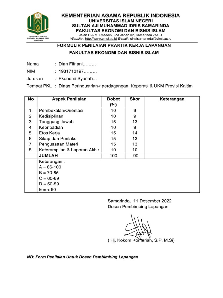 Nilai DPL | PDF