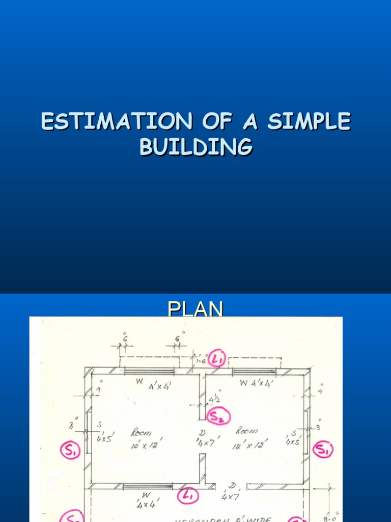 Estimation of Simple Building | PDF | Concrete | Window