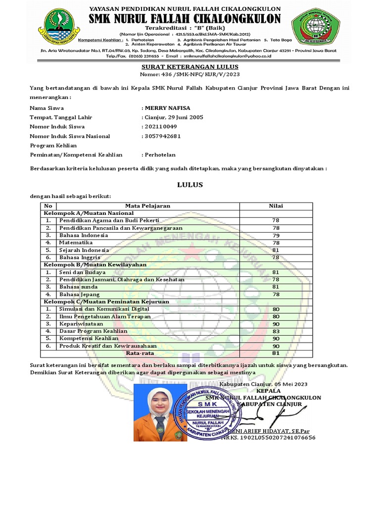 #436 - SKL 2023 - Merry Nafisa | PDF