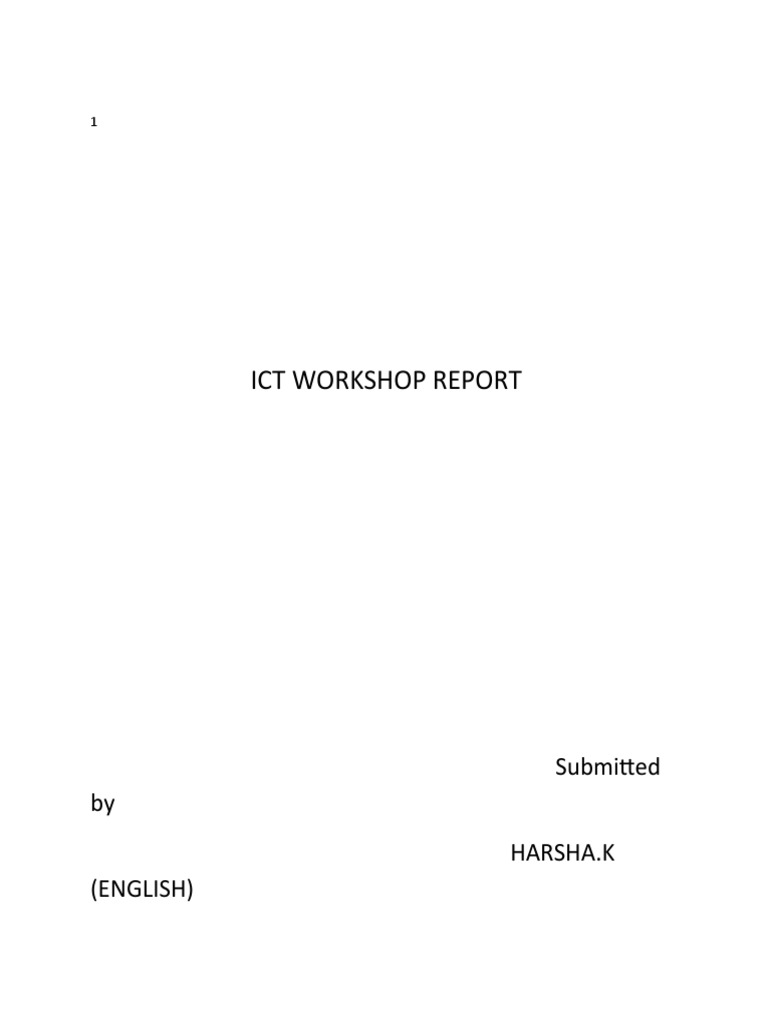 ICT & Art: Workshop Insights | PDF