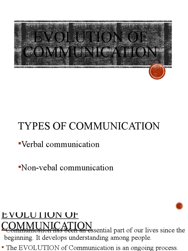 Evolution of Communication | PDF | Telegraphy | Communication