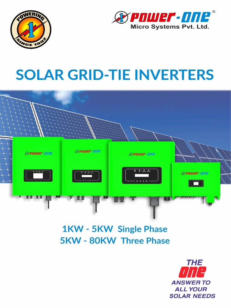 Inverter - Data - Sheet - Power One - String | PDF