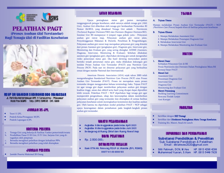 BROSUR PELATIHAN PAGT ANGKATAN I TAHUN 2023 | PDF