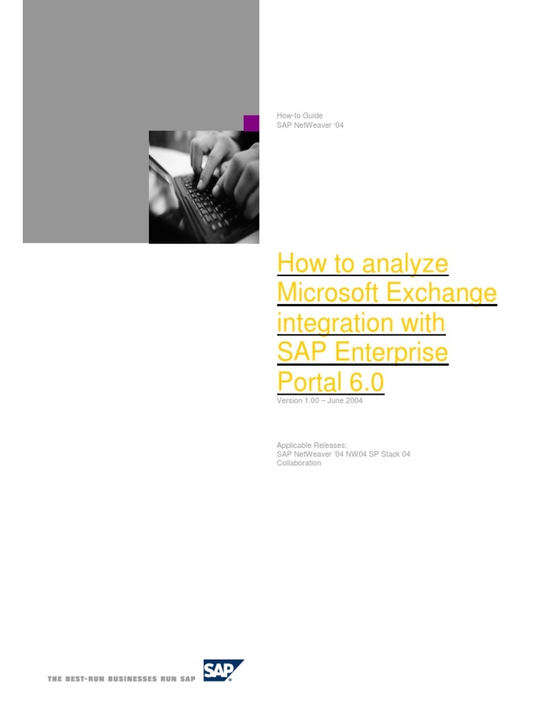 How To Analyzse Microsoft Exchange Integration With Sap Enterprise ...