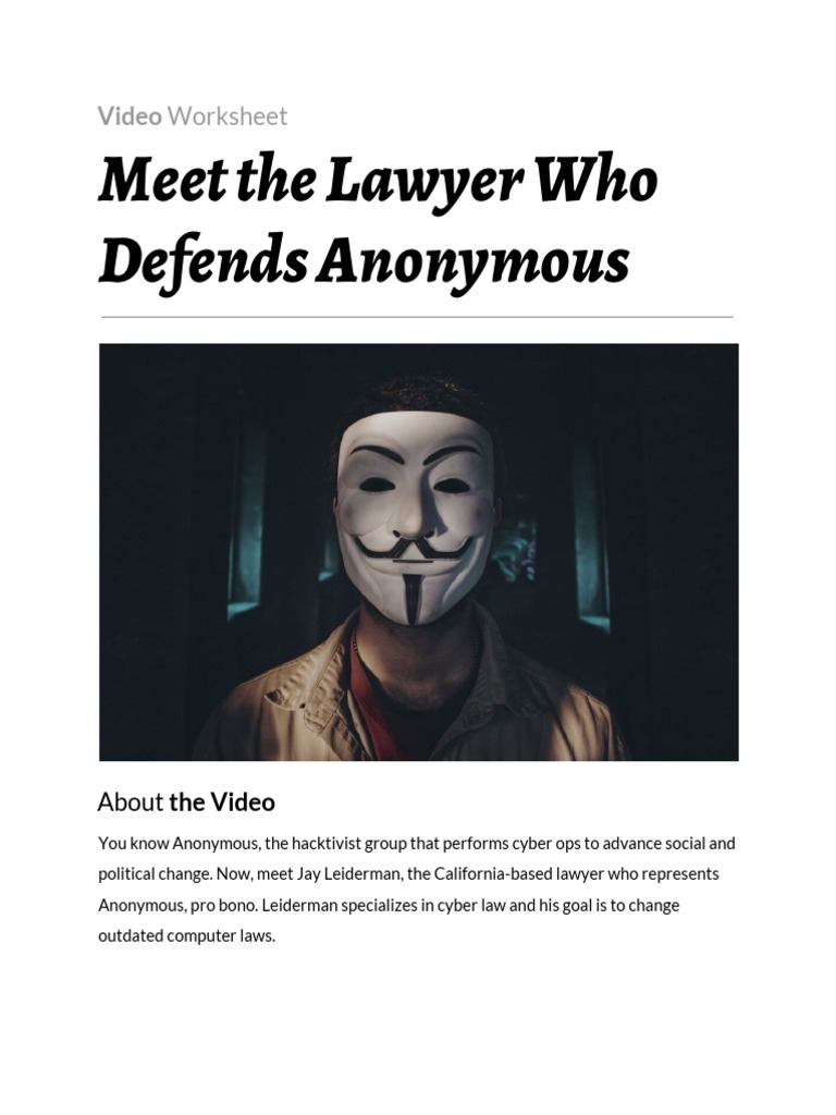 Anonymous Lawyer | PDF