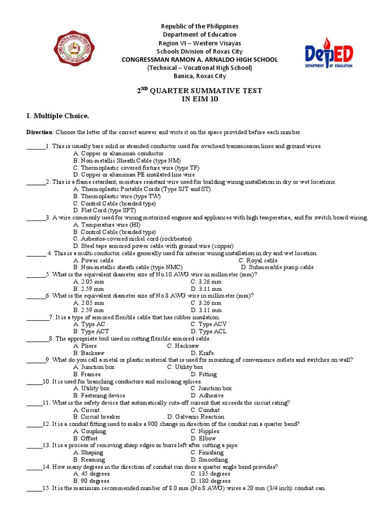 Second Summative EIM | PDF