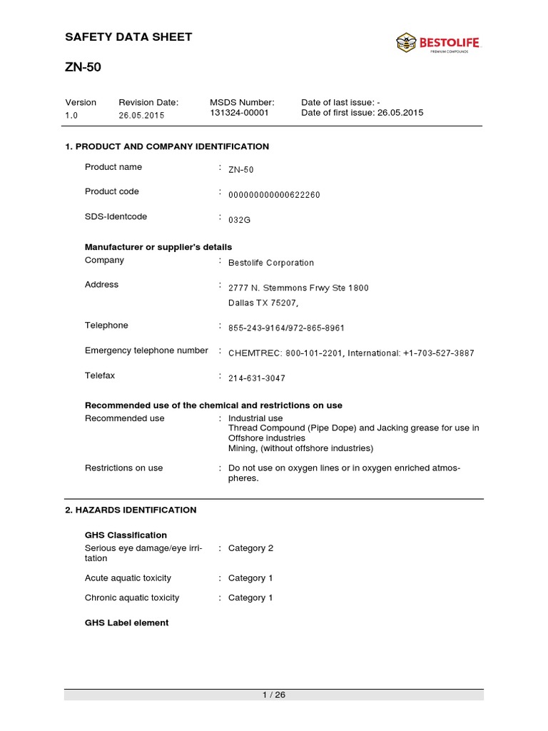 Bestolife ZN-50 | PDF