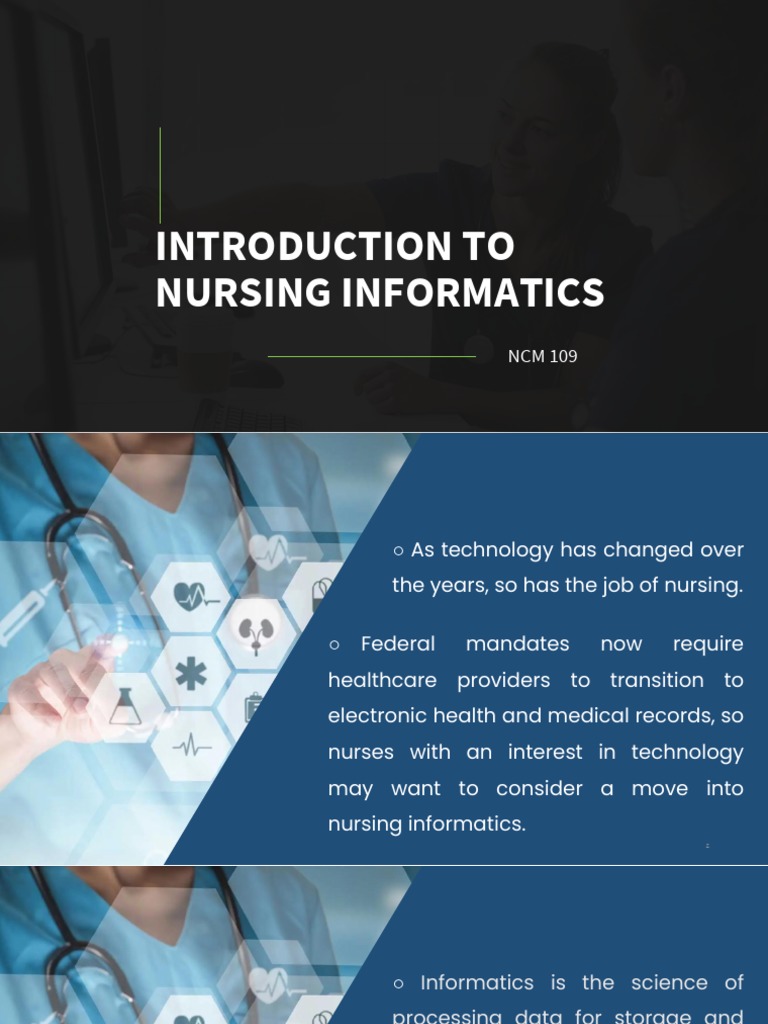 Introduction To Nursing Informatics | PDF