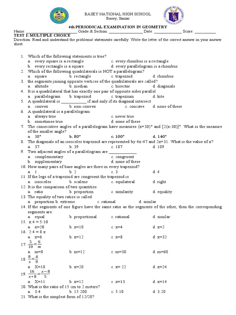 g8 4th Quarter | PDF