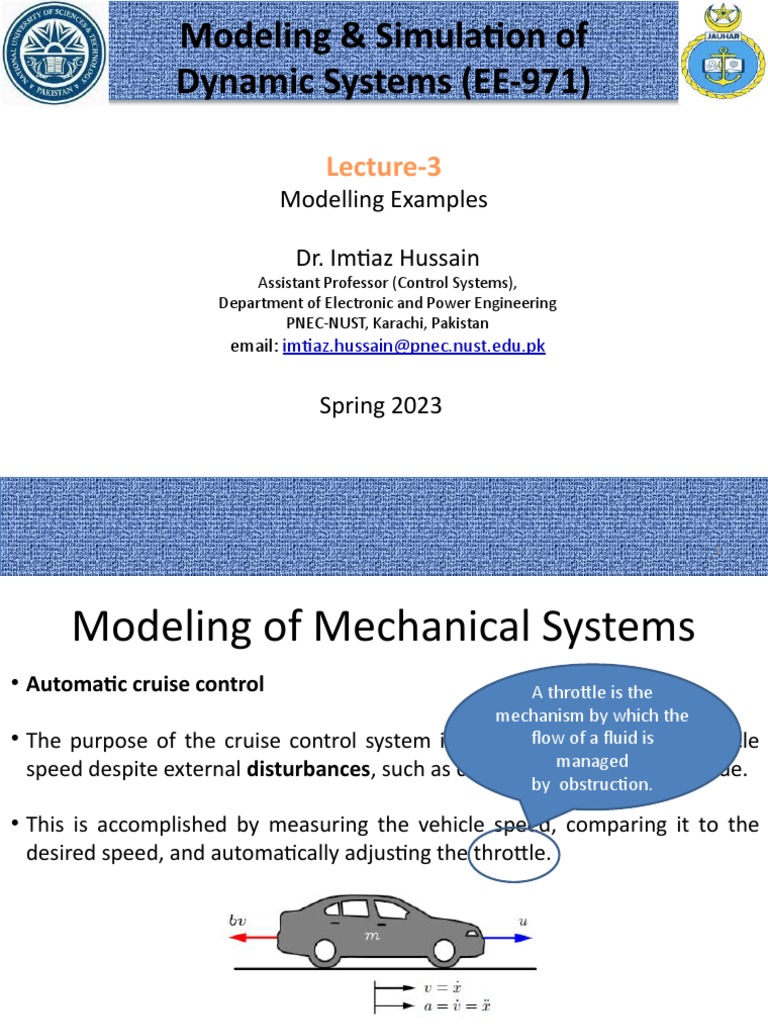 Lec-3 Modelling Examples | PDF