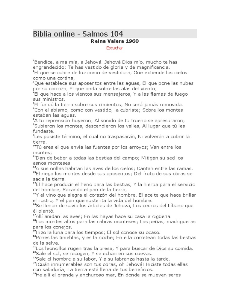 Salmo 104 | PDF