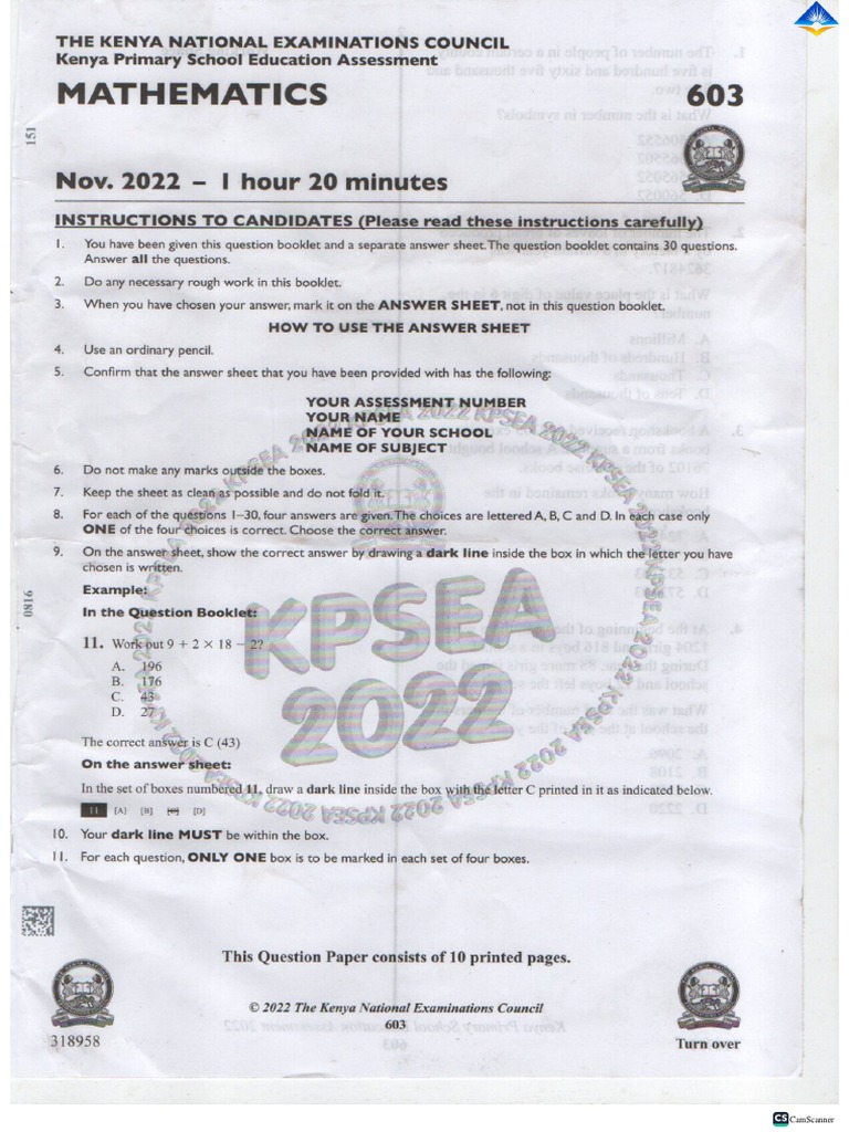 Mat 2022 Kpsea | PDF