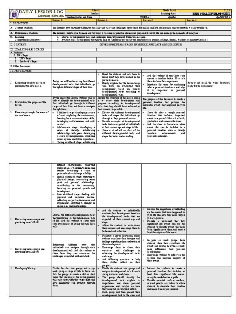 Perdev Q1 Week3 | PDF | Developmental Psychology | Learning