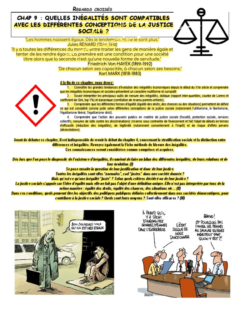 Inégalités et justice sociale en débat | PDF | État-providence ...