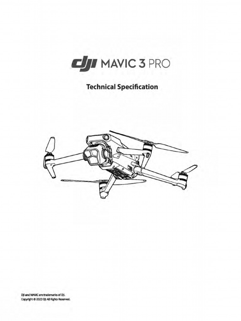 Datasheet - DJI - Mavic-3-Pro Drone | PDF