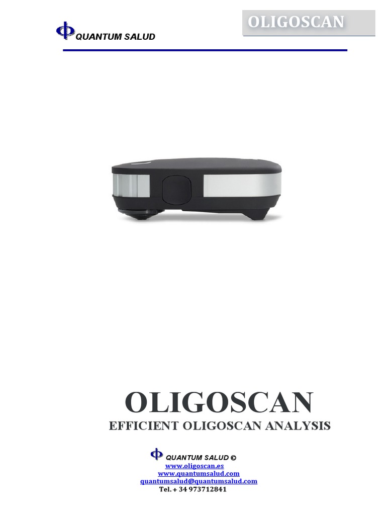 Análisis Oligoscan: Salud Celular y Mineralógica | PDF | Cobre ...