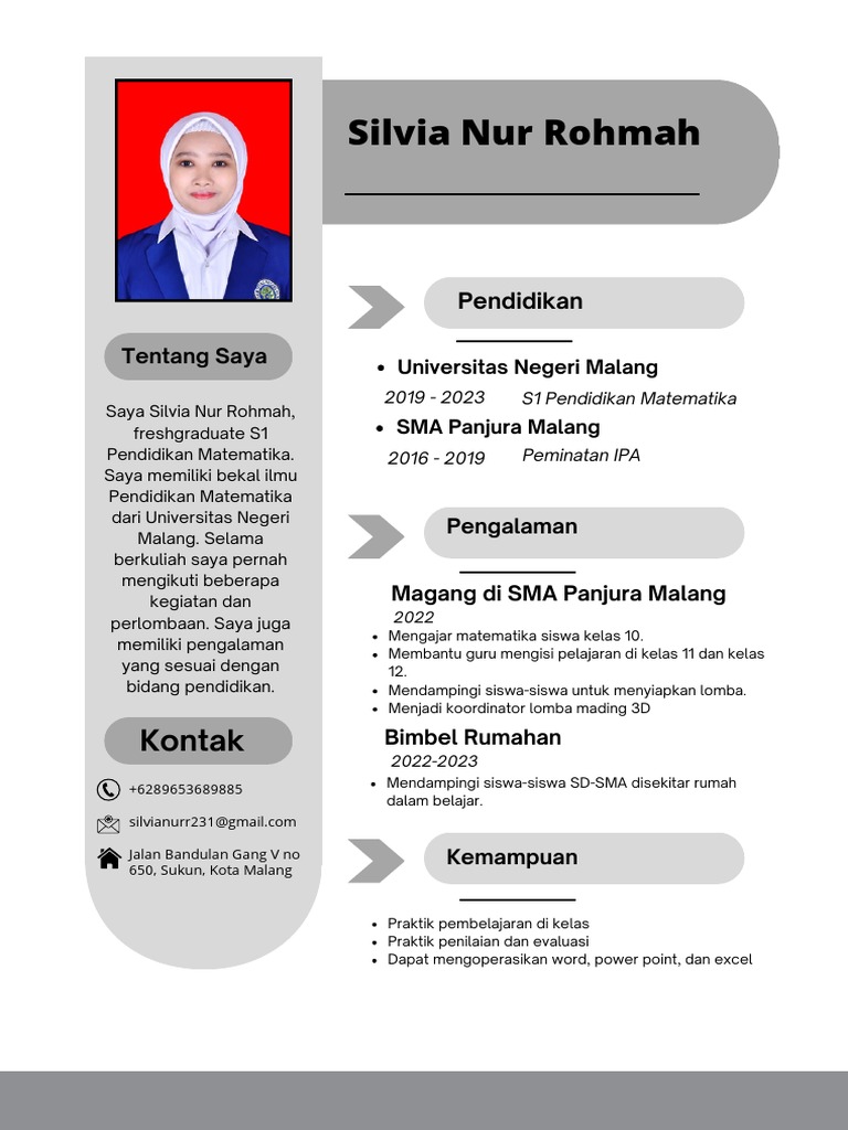 Silvia Nur Rohmah: Kontak | PDF