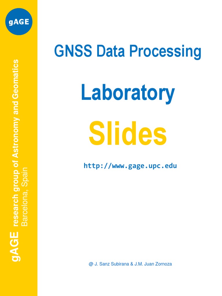 GNSS Data Processing Laboratory Slides | PDF | Global Positioning System | Computer File