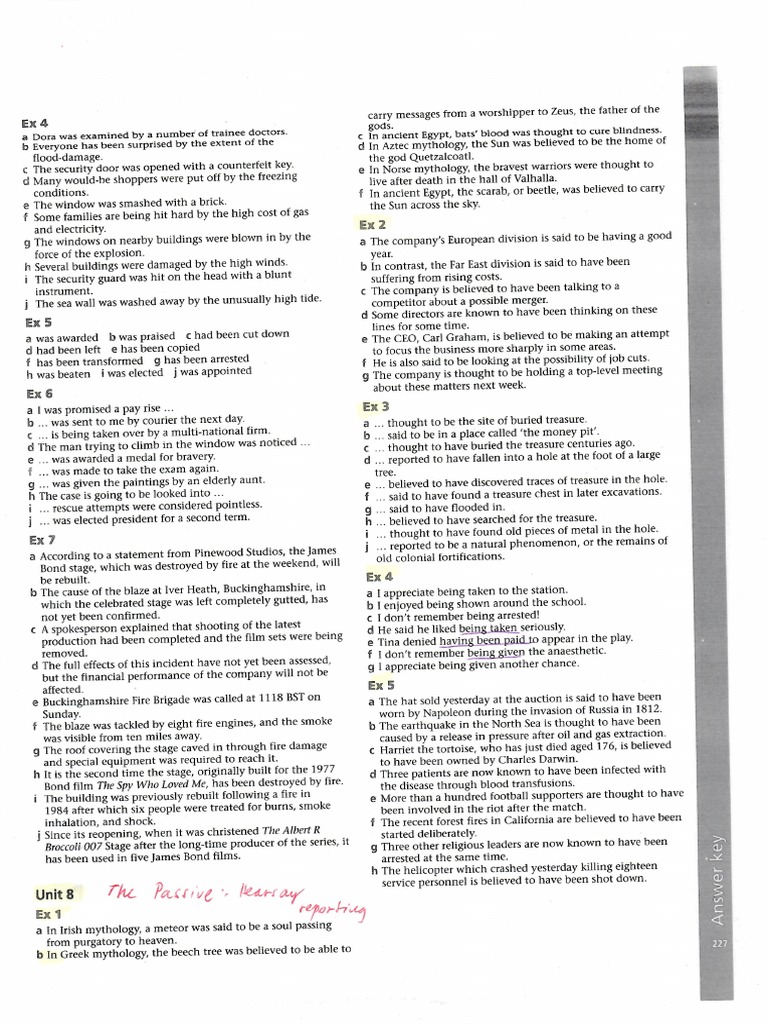 U 6 The Passive Hearsay Reporting Macmillan English Grammar | PDF