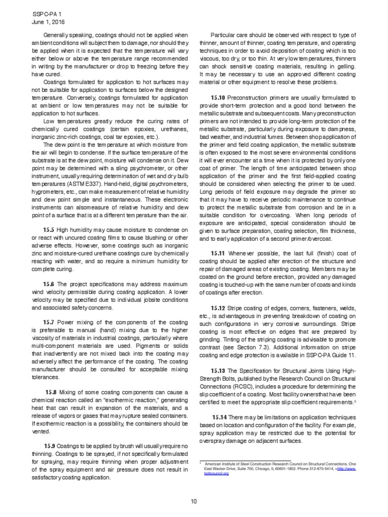 SSPC PA1 2016 - Part10 | Download Free PDF | Coating | Humidity